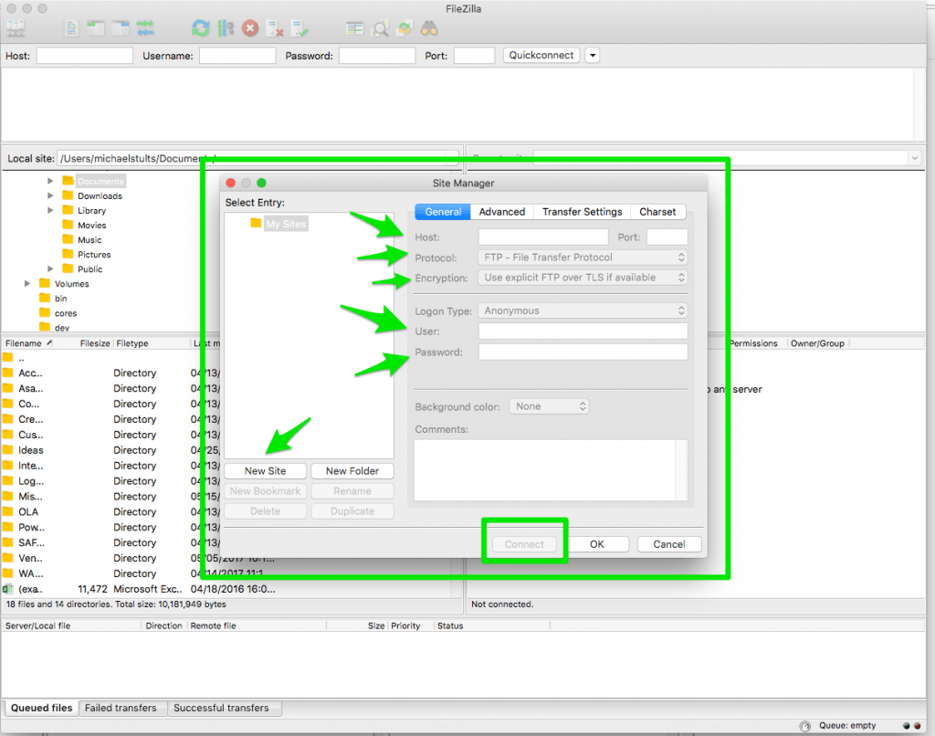 How to FTP into your sites using FileZilla | Q4 Cloud Hosting